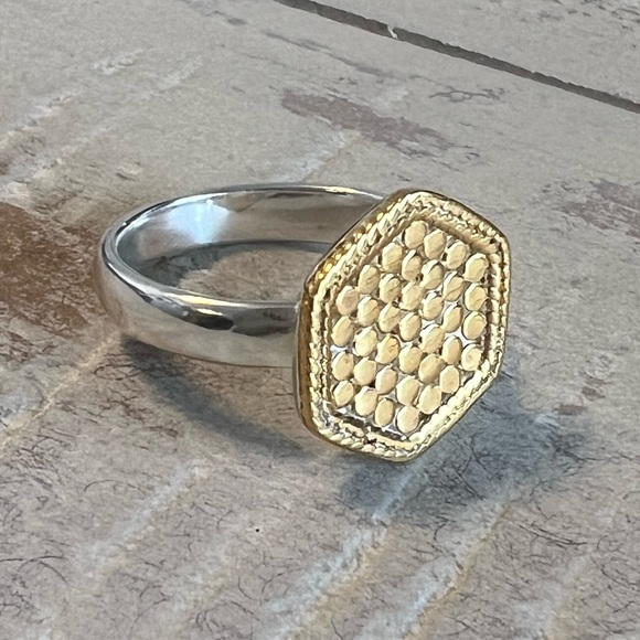 Anna Beck | Jewelry | Anna Beck Sz 7 Classic Dotted Hexagon Ring | Poshmark